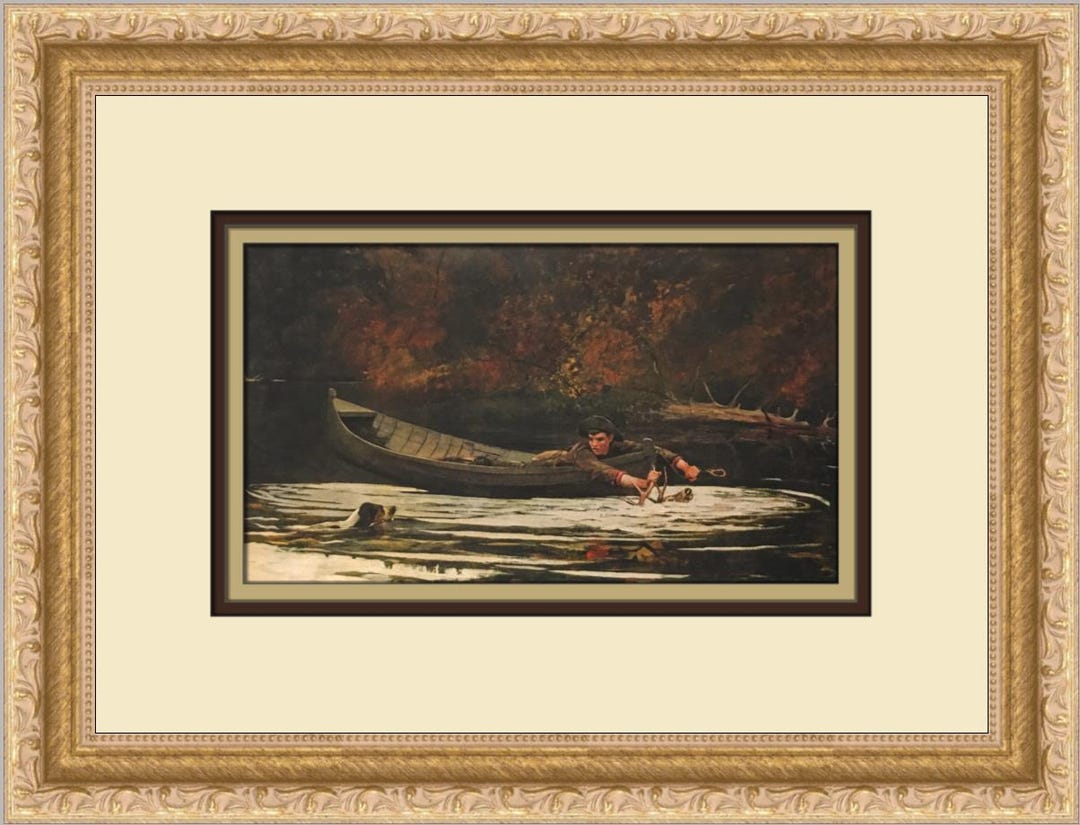 Winslow Homer Hound and Hunter Custom Framed Print - Etsy