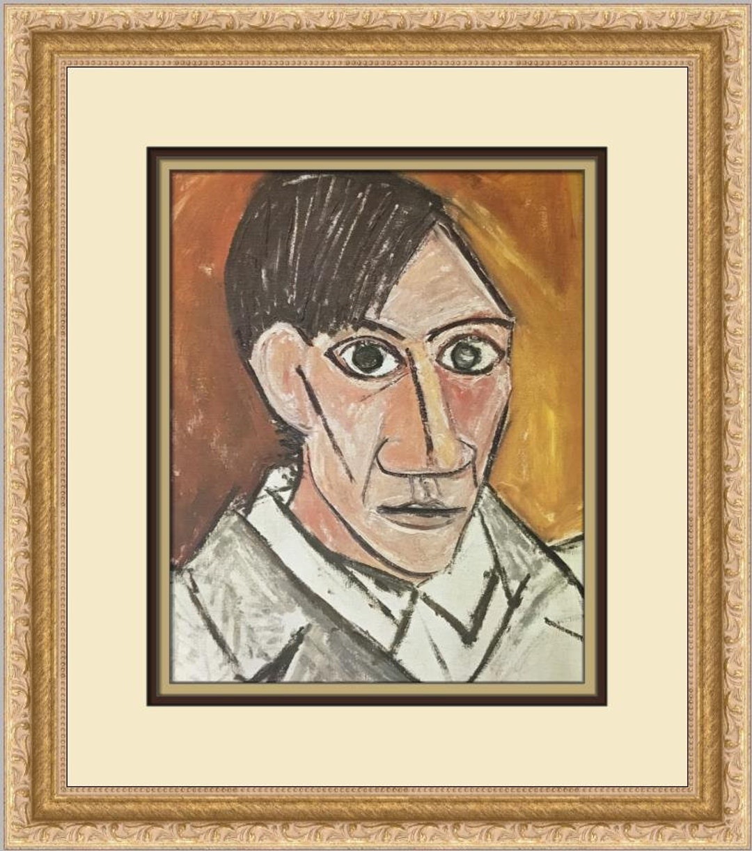 Pablo Picasso Self-portrait in Cubism Custom Framed Print - Etsy