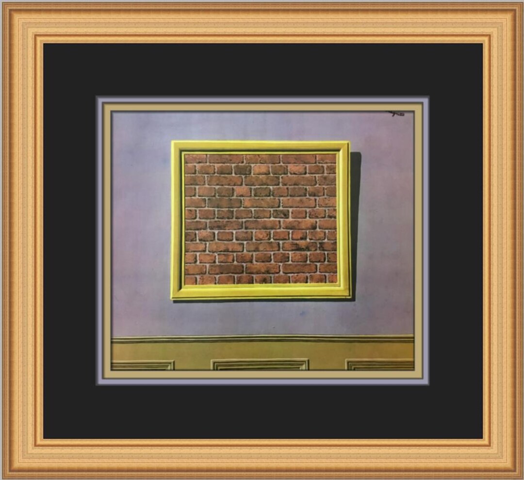 Rene Magritte the Empty Picture Frame Custom Framed Print - Etsy