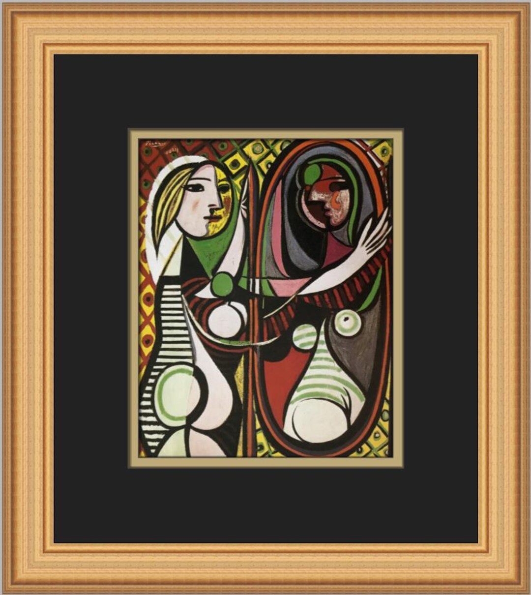 Pablo Picasso Girl Before A Mirror Custom Framed Print - Etsy