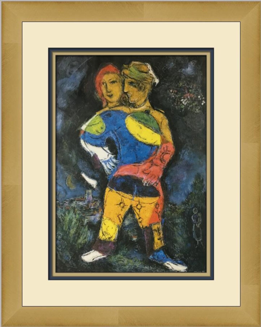 Marc Chagall the Walk Custom Framed Print - Etsy