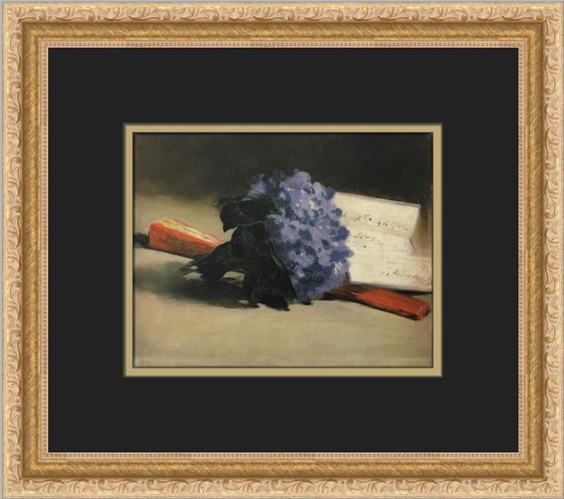 Edouard Manet Bouquet of Violets Custom Framed Print - Etsy