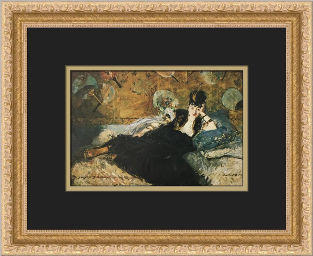 Edouard Manet Portrait of Nina De Callias Custom Framed Print - Etsy