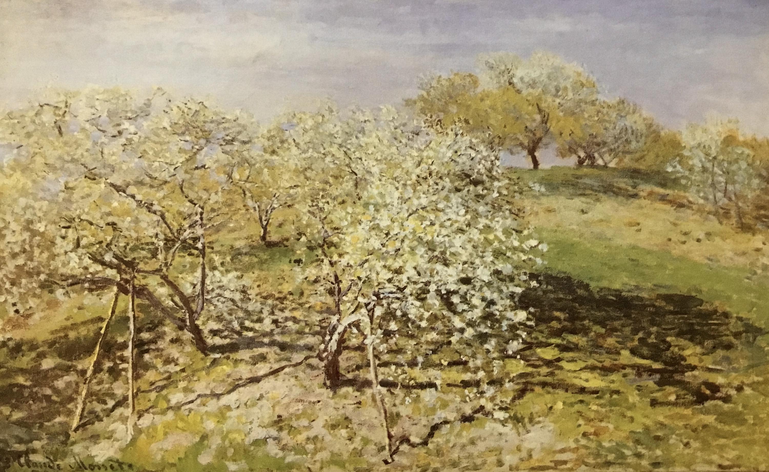 Claude Monet Apple Trees in Bloom Custom Framed Print - Etsy