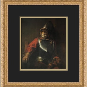 Rembrandt Van Rijn A Man in Armor Custom Framed Print - Etsy