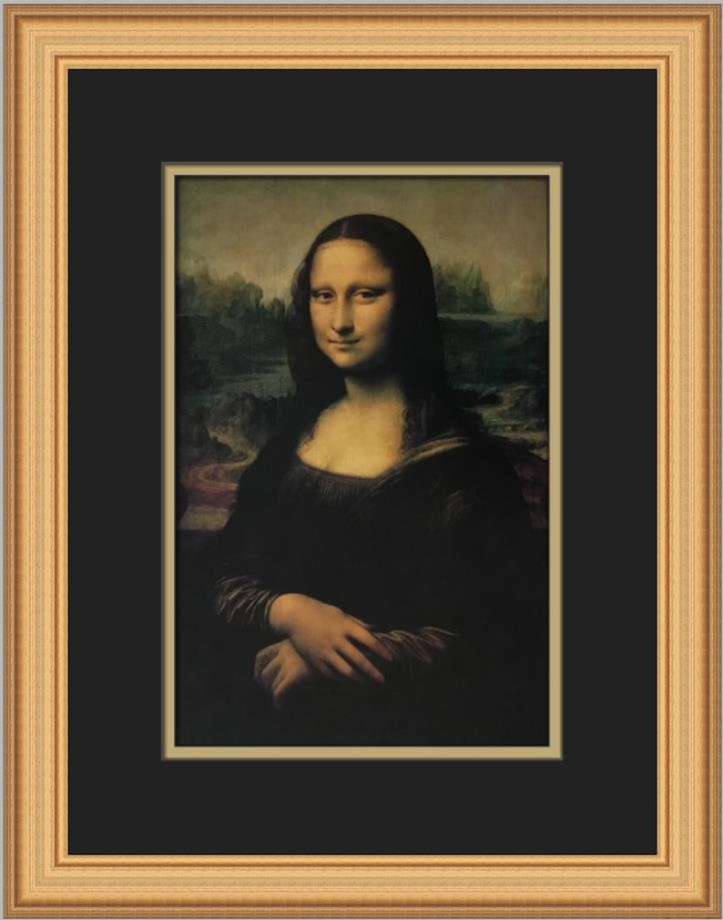 Leonardo Da Vinci Mona Lisa Custom Framed Print - Etsy
