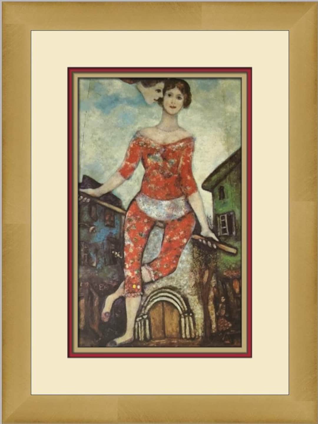 Marc Chagall the Acrobat Custom Framed Print - Etsy