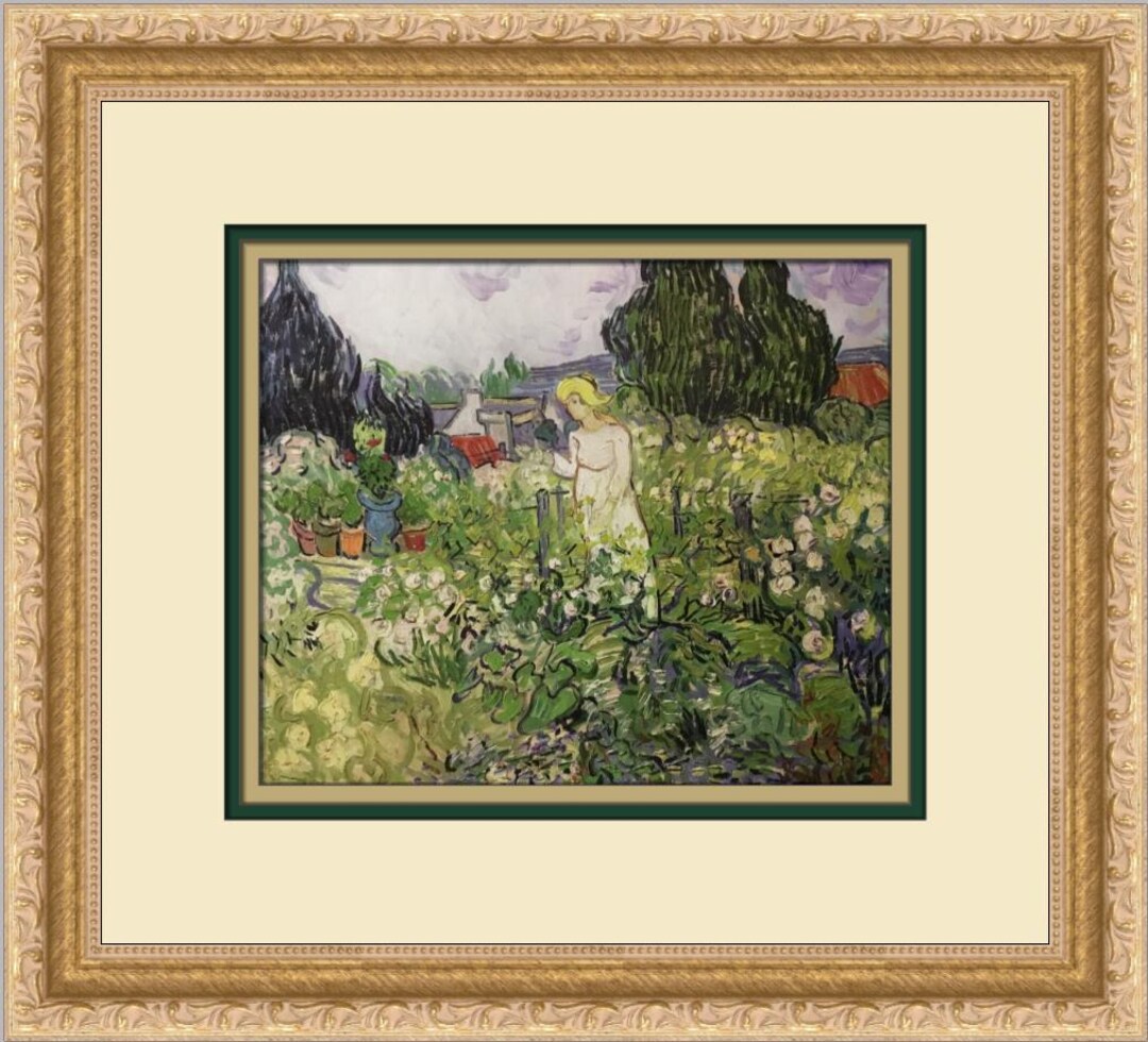 Vincent Van Gogh Marquerite Gachet in the Garden Custom Framed Print - Etsy