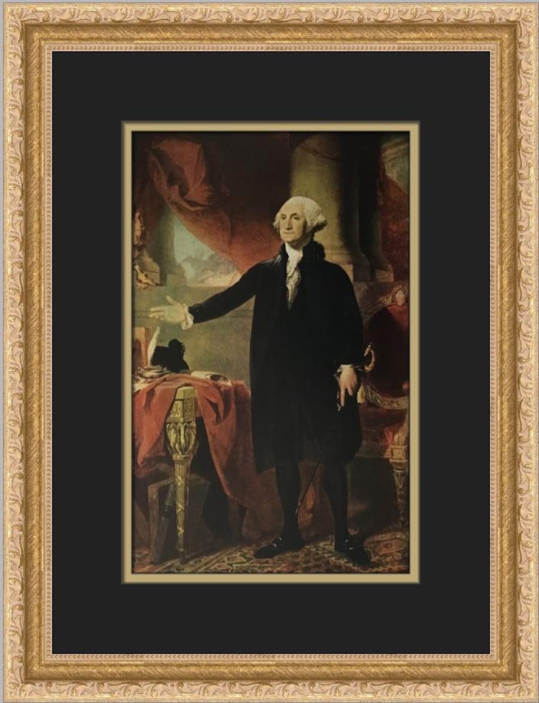 Gilbert Stuart George Washington Custom Framed Print - Etsy