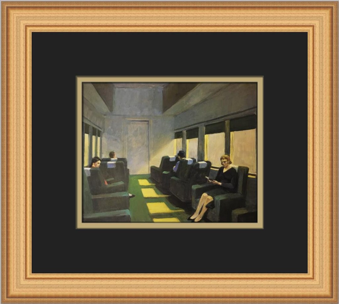 Edward Hopper the Chair Car Custom Framed Print - Etsy