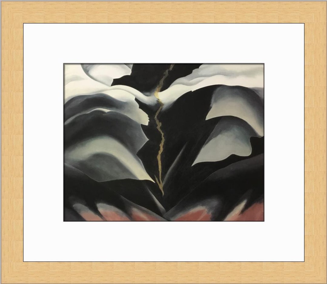 Georgia O'keeffe Black Place II Custom Framed Print - Etsy