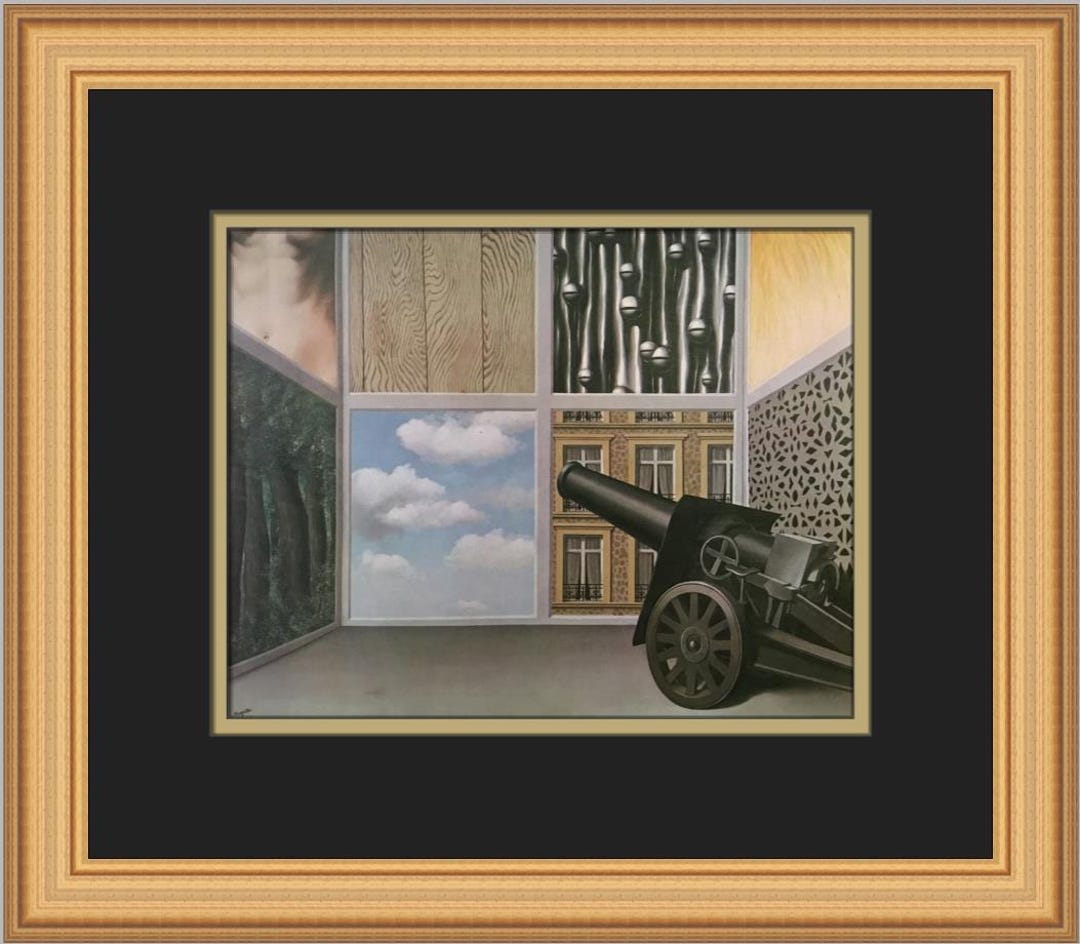 Rene Magritte on the Threshold of Liberty Custom Framed Print - Etsy
