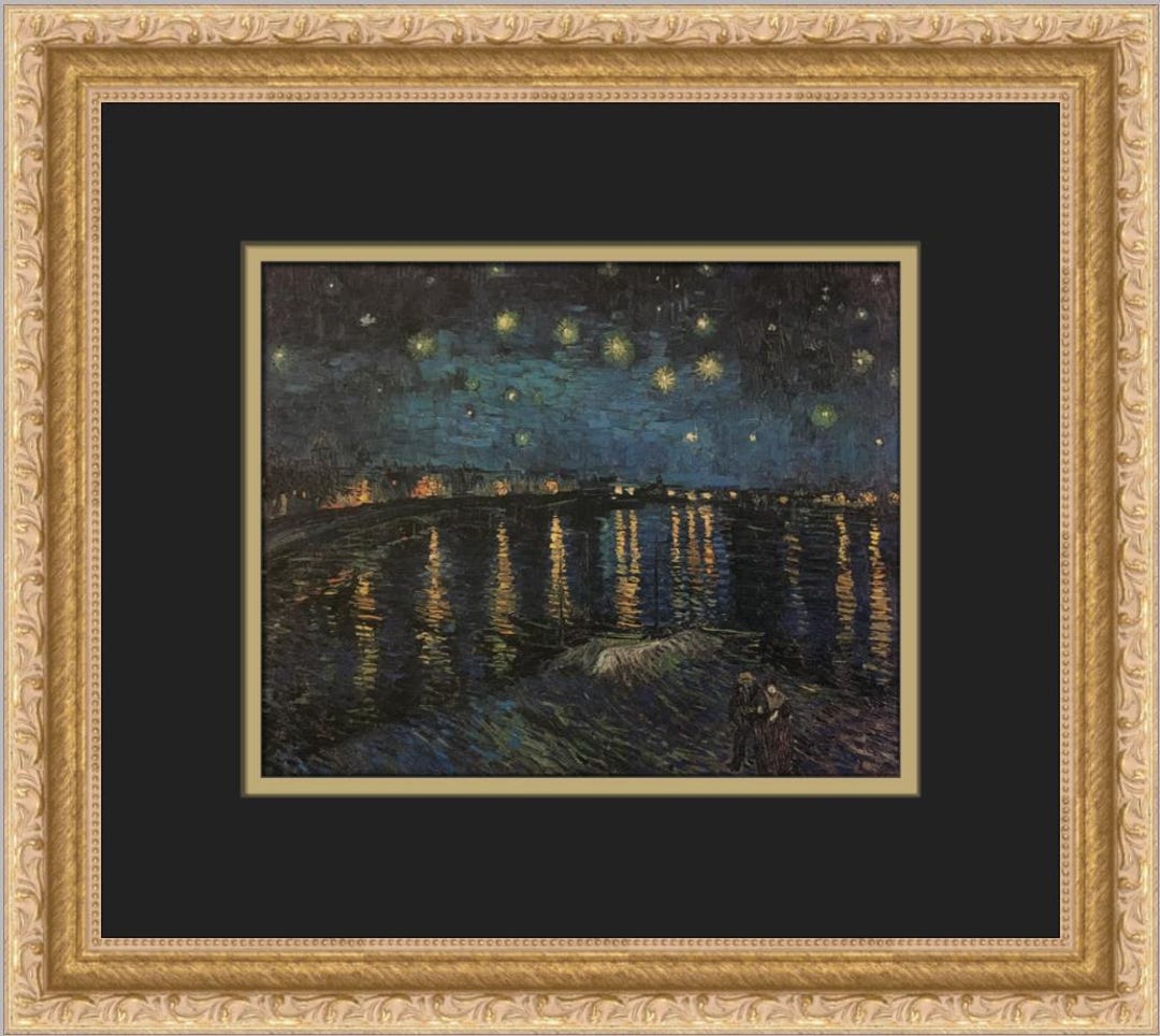 Vincent Van Gogh Starry Night Custom Framed Print - Etsy