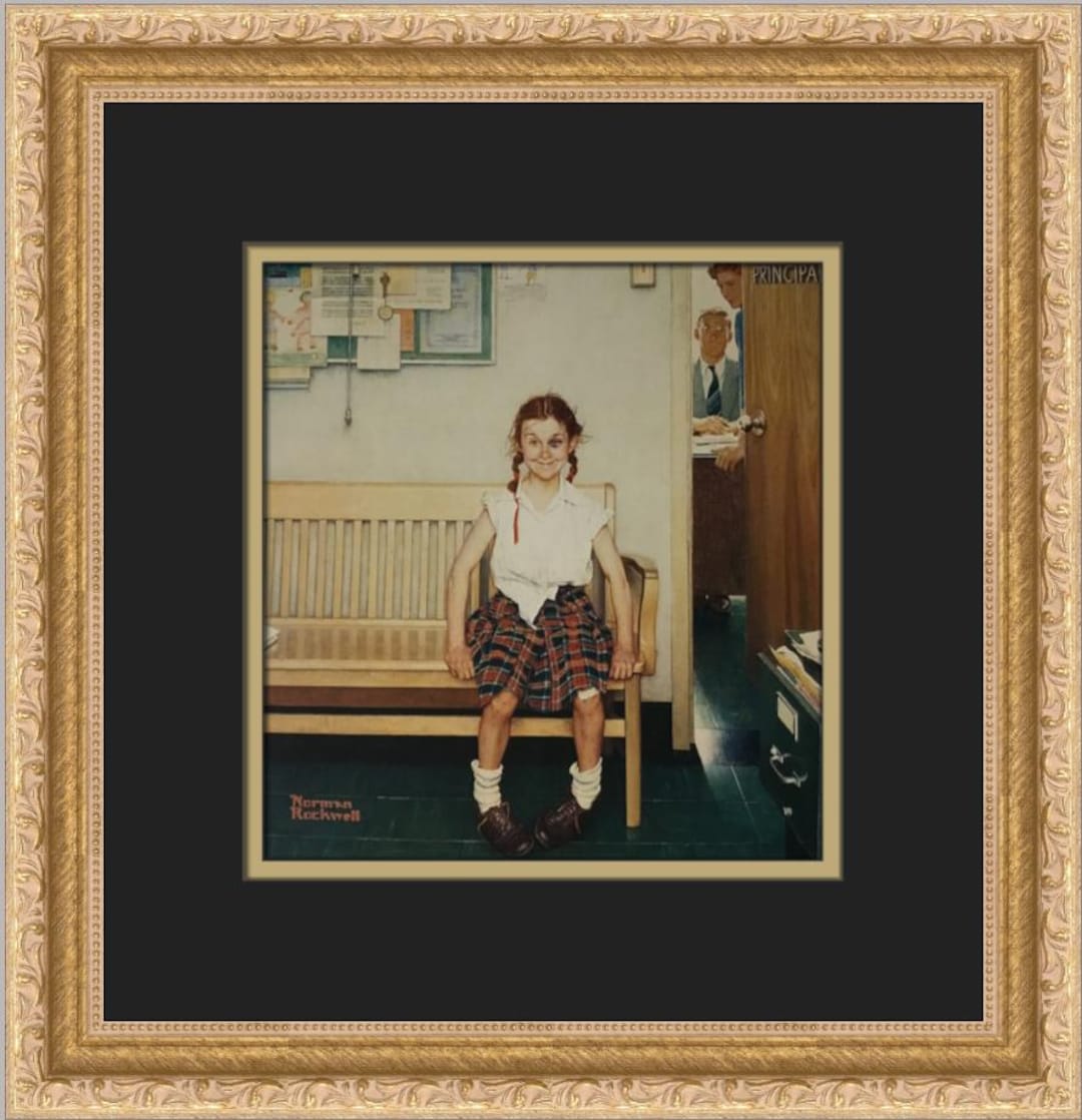 Norman Rockwell Girl With Black Eye Custom Framed Print - Etsy