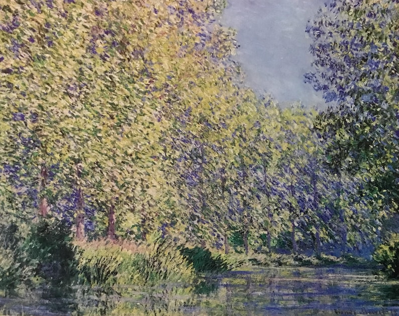 Claude Monet A Bend in the Epte River Near Giverny Custom Framed Print ...