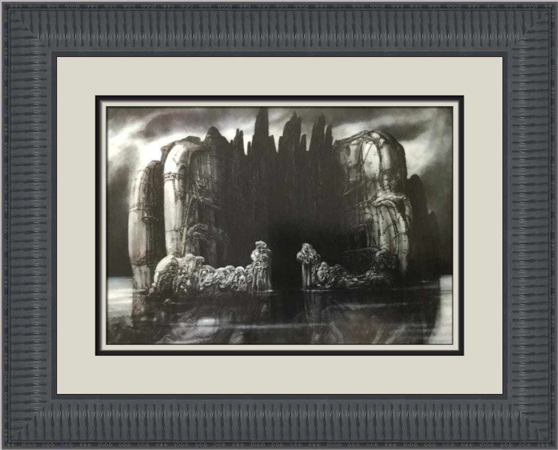 HR Giger H. R. Giger Hommage à Böcklin Custom Framed Print - Etsy