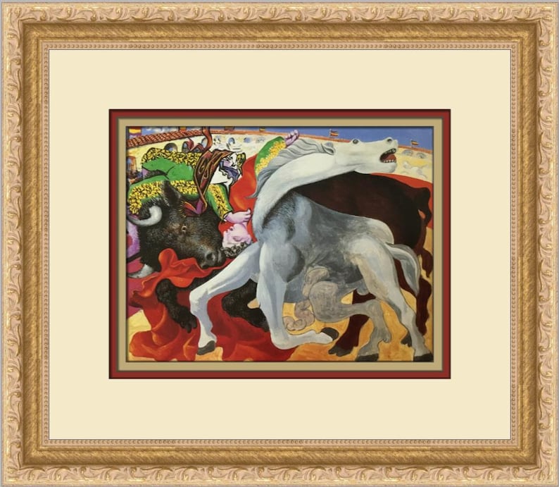 Pablo Picasso Death of the Toreador Custom Framed Print - Etsy
