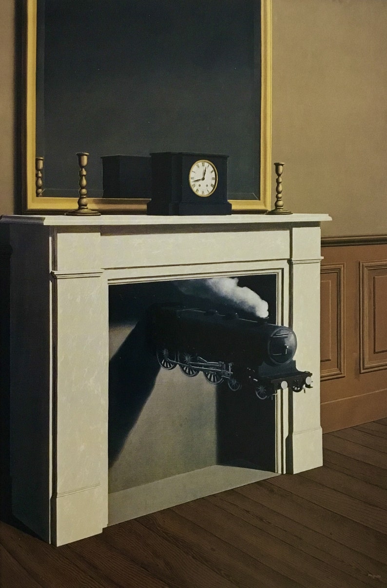 Rene Magritte Time Transfixed Custom Framed Print - Etsy