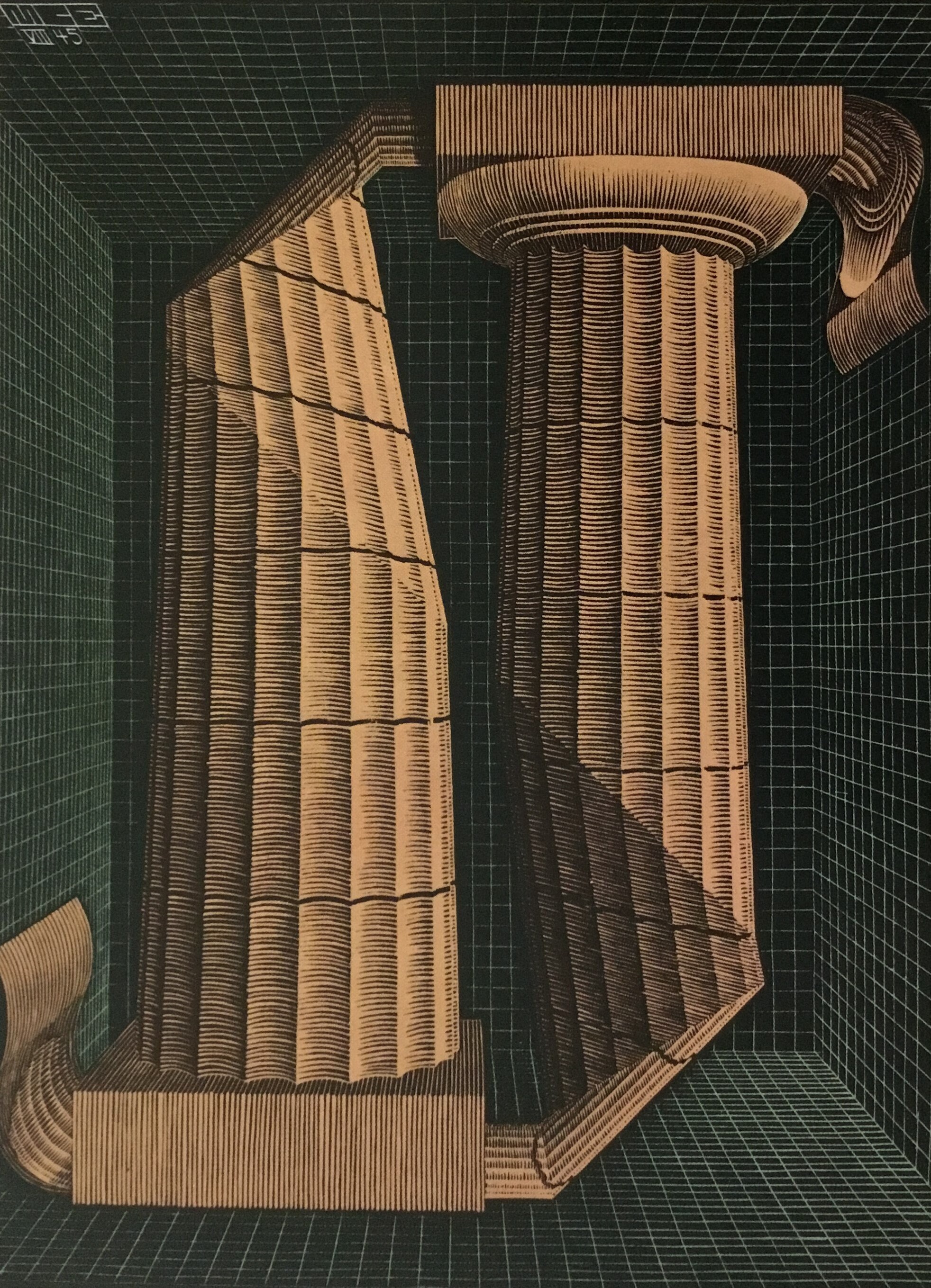 M.C. Escher MC Escher Doric Columns Custom Framed Print - Etsy