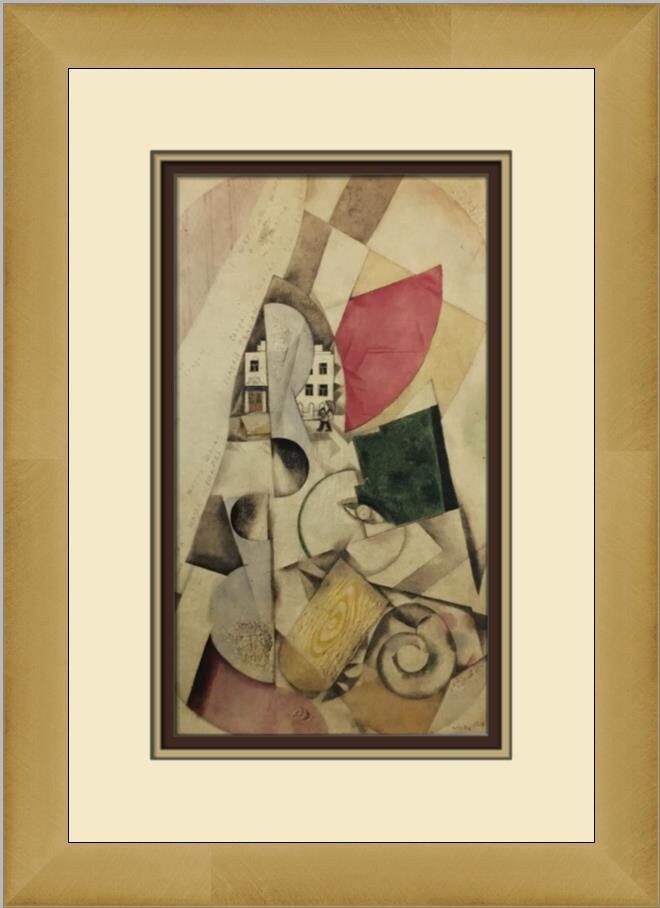 Marc Chagall Cubist Landscape Custom Framed Print - Etsy