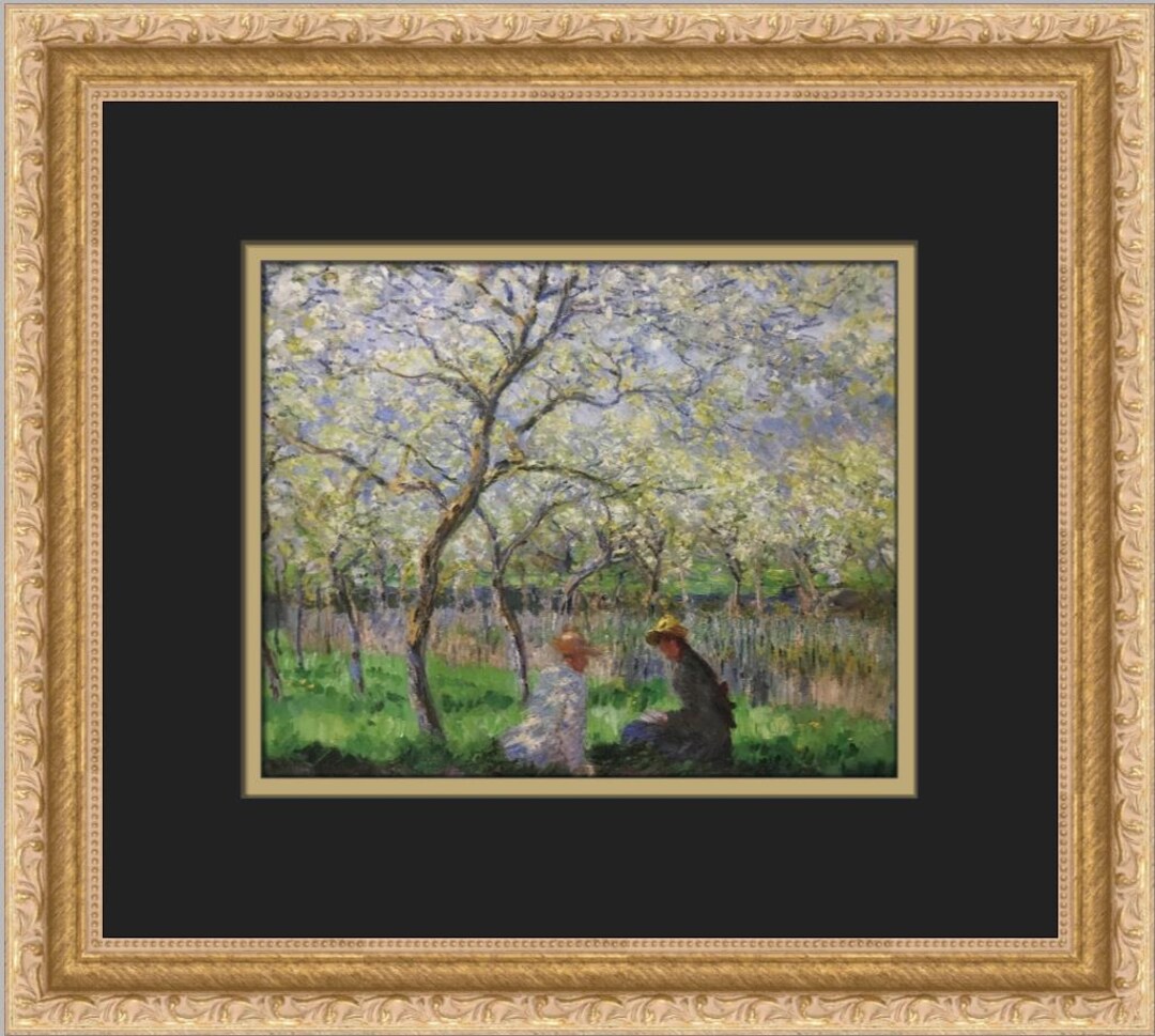 Claude Monet Springtime Custom Framed Print - Etsy