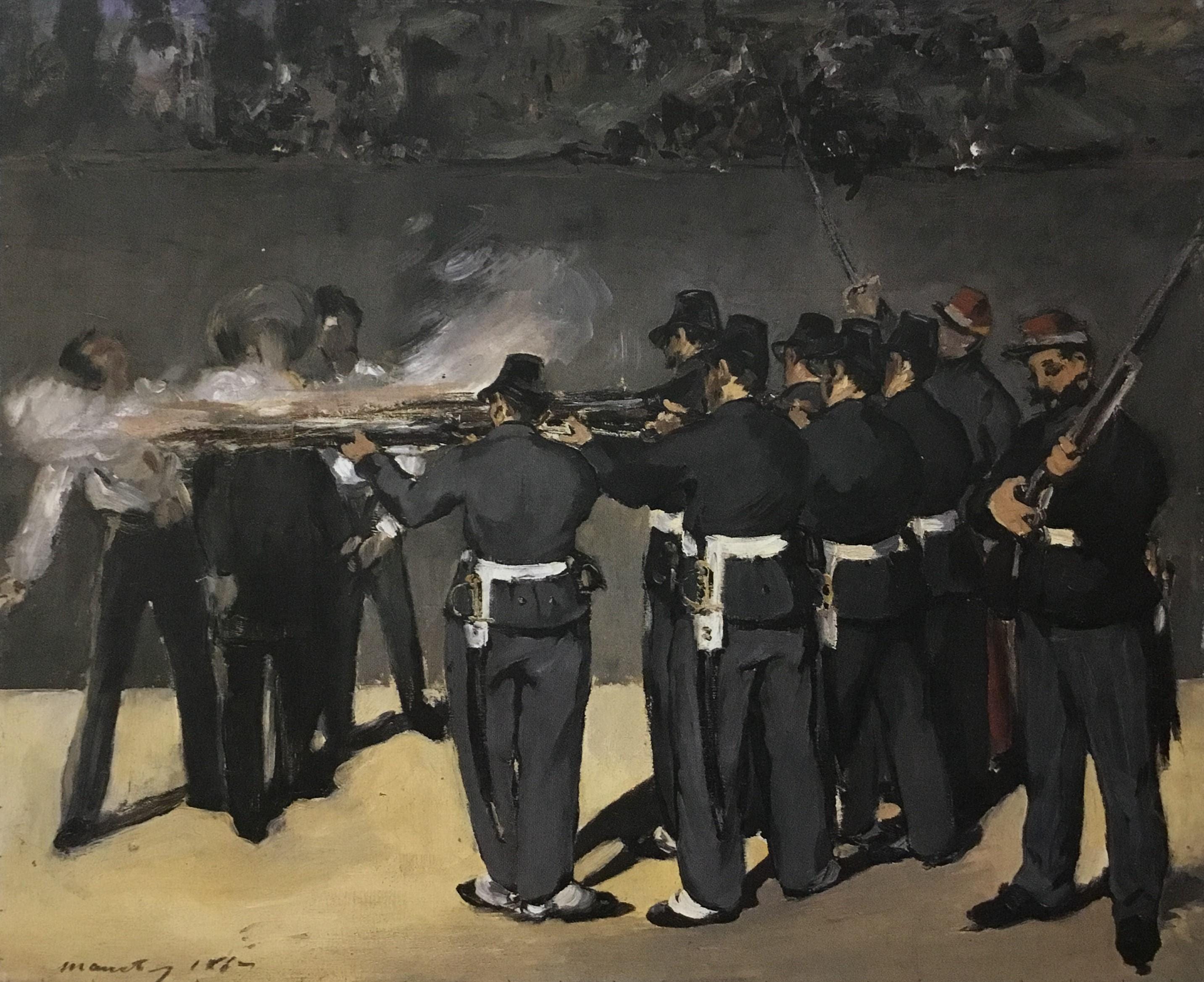 Edouard Manet the Execution of Maximillian Custom Framed Print - Etsy