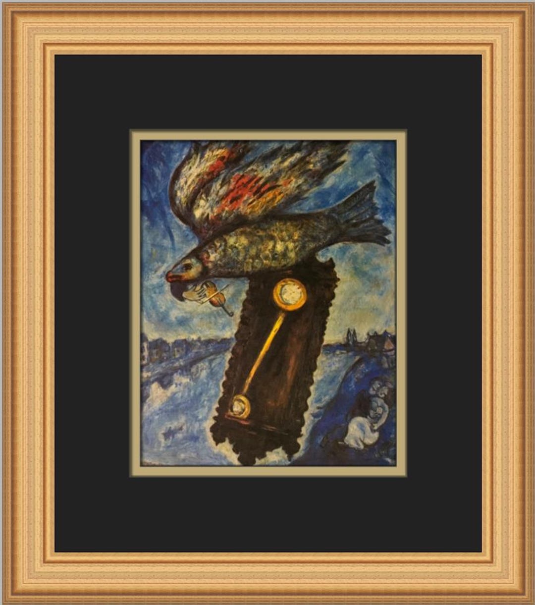 Marc Chagall Time is a River Without Banks Custom Framed Print - Etsy