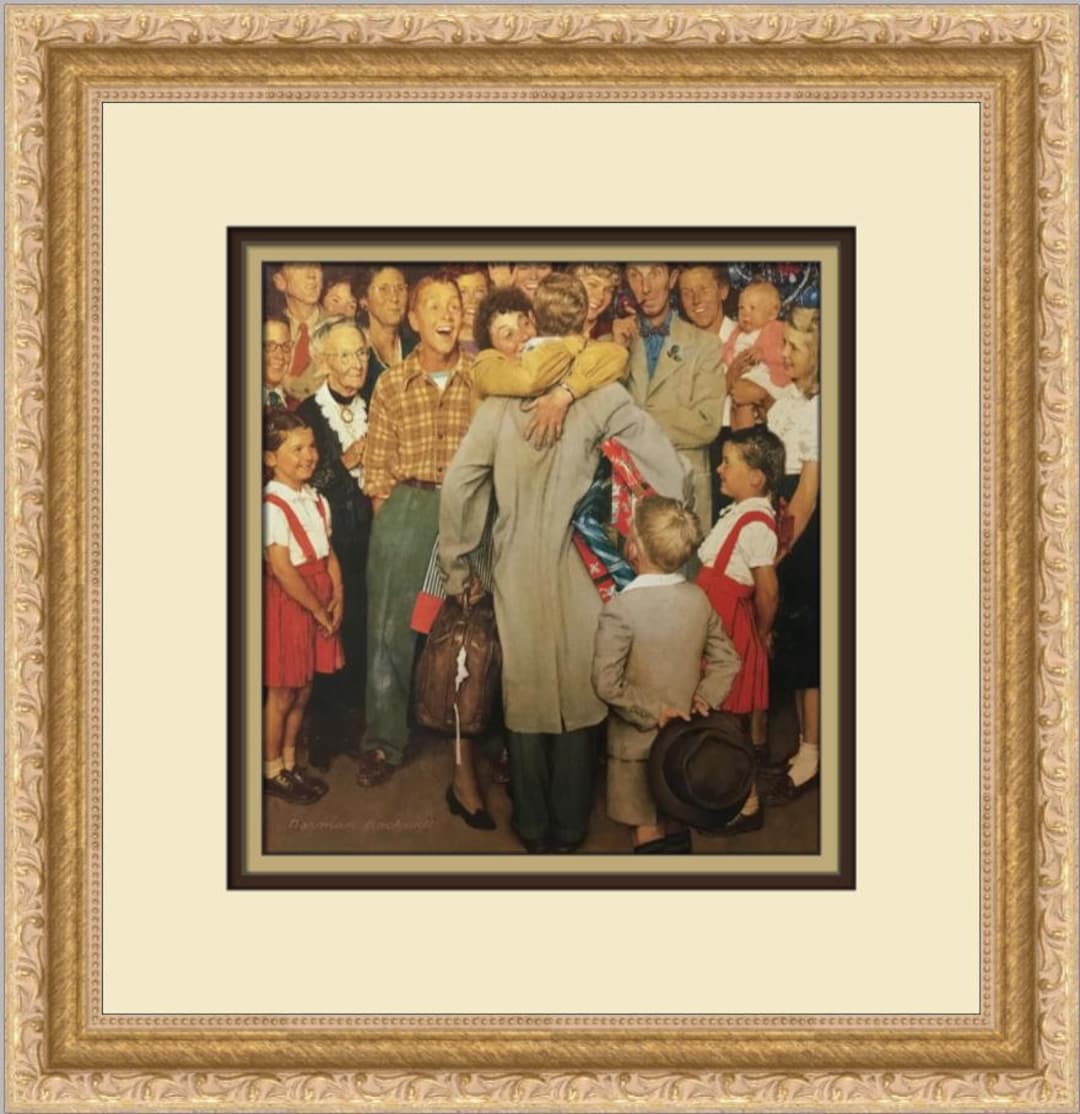 Norman Rockwell Christmas Homecoming Custom Framed Print - Etsy Canada