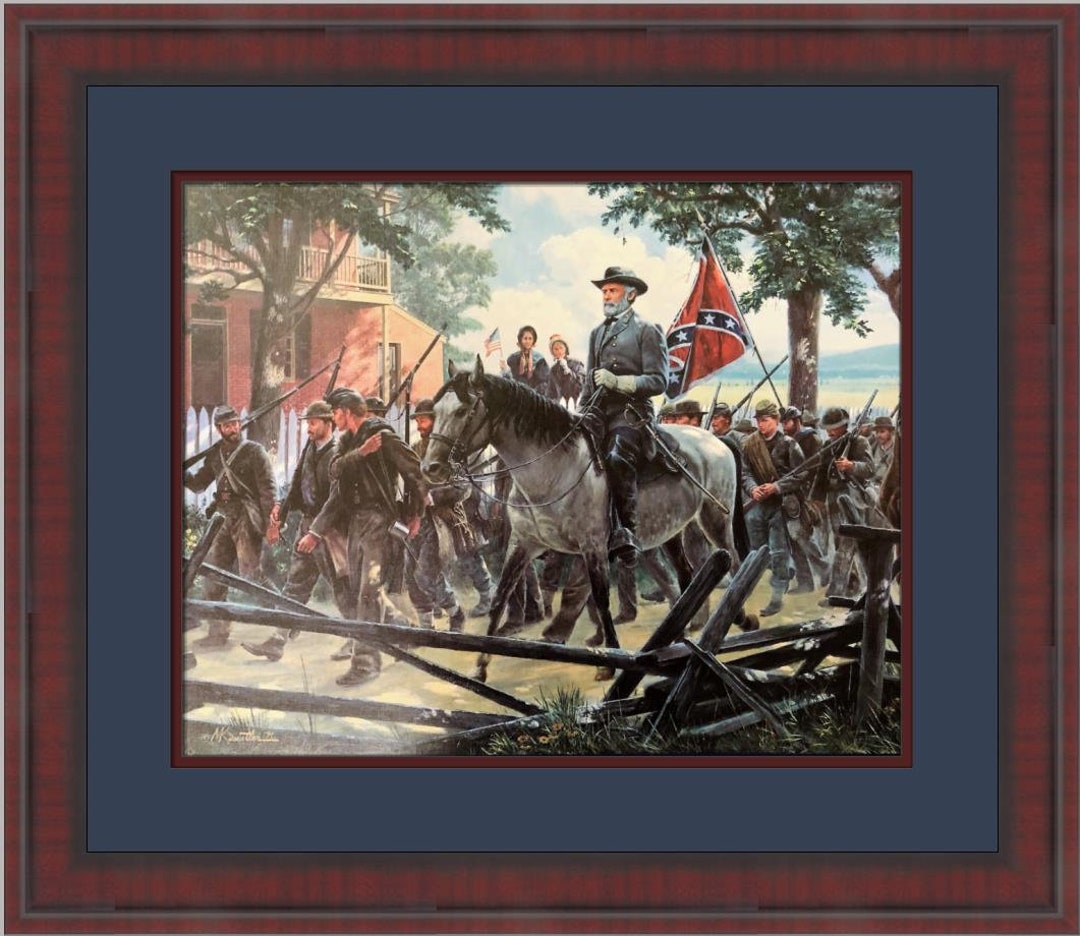 Mort Kunstler Civil War Oh, I Wish He Was Ours Custom Framed Print - Etsy