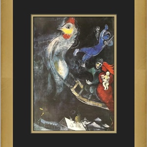 Marc Chagall the Flying Horse Custom Framed Print - Etsy