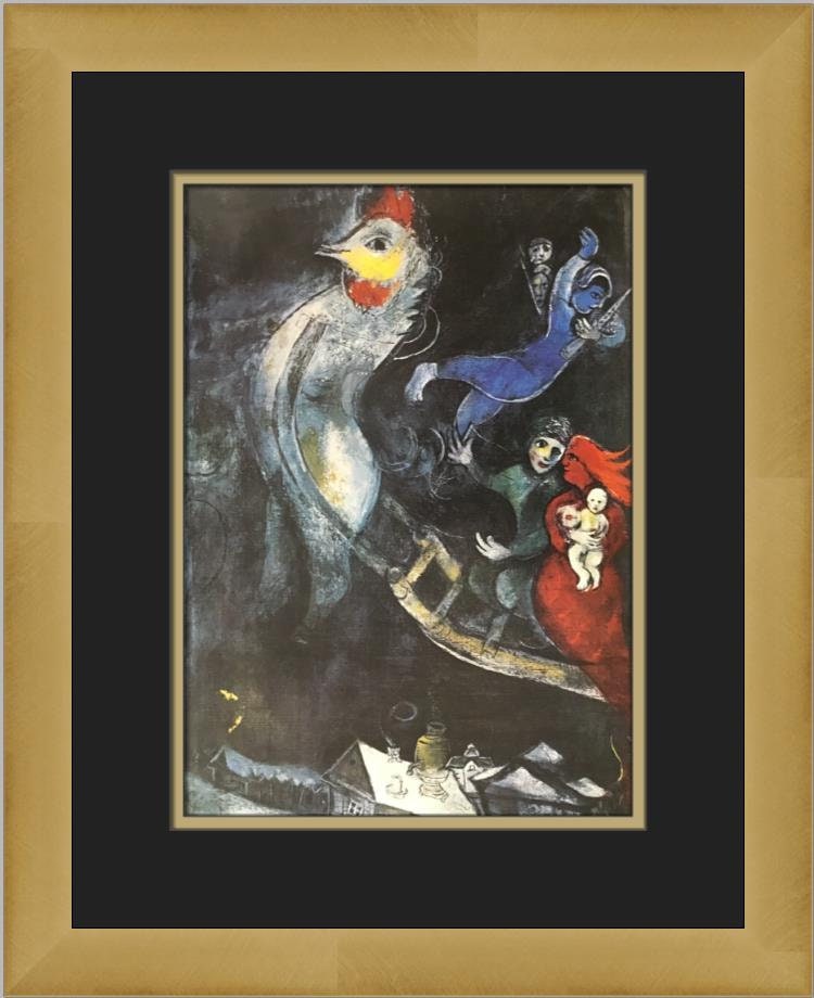 Marc Chagall the Flying Horse Custom Framed Print - Etsy