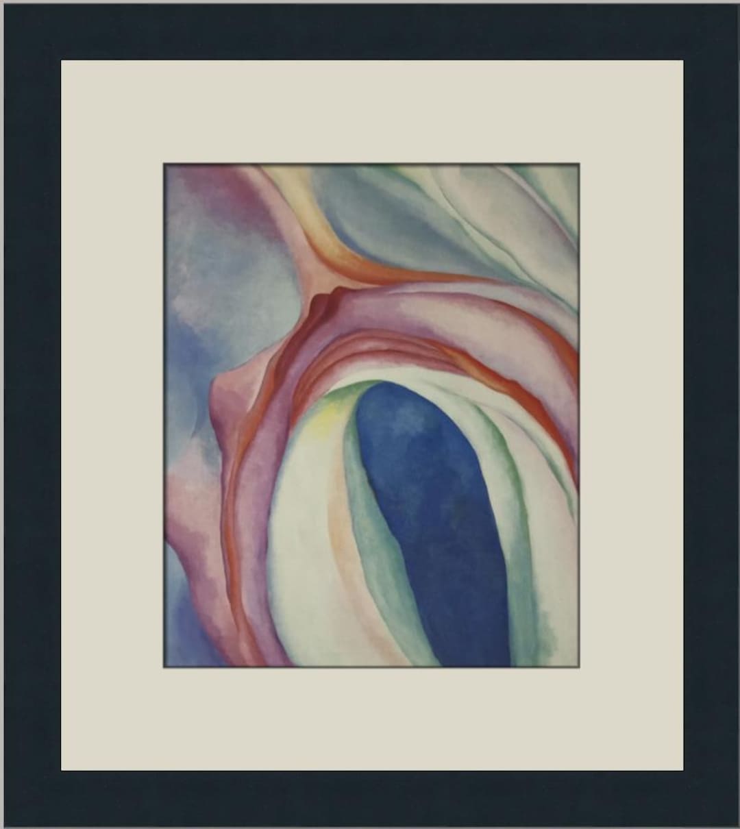 Georgia O'keeffe Music Pink and Blue II Custom Framed Print - Etsy