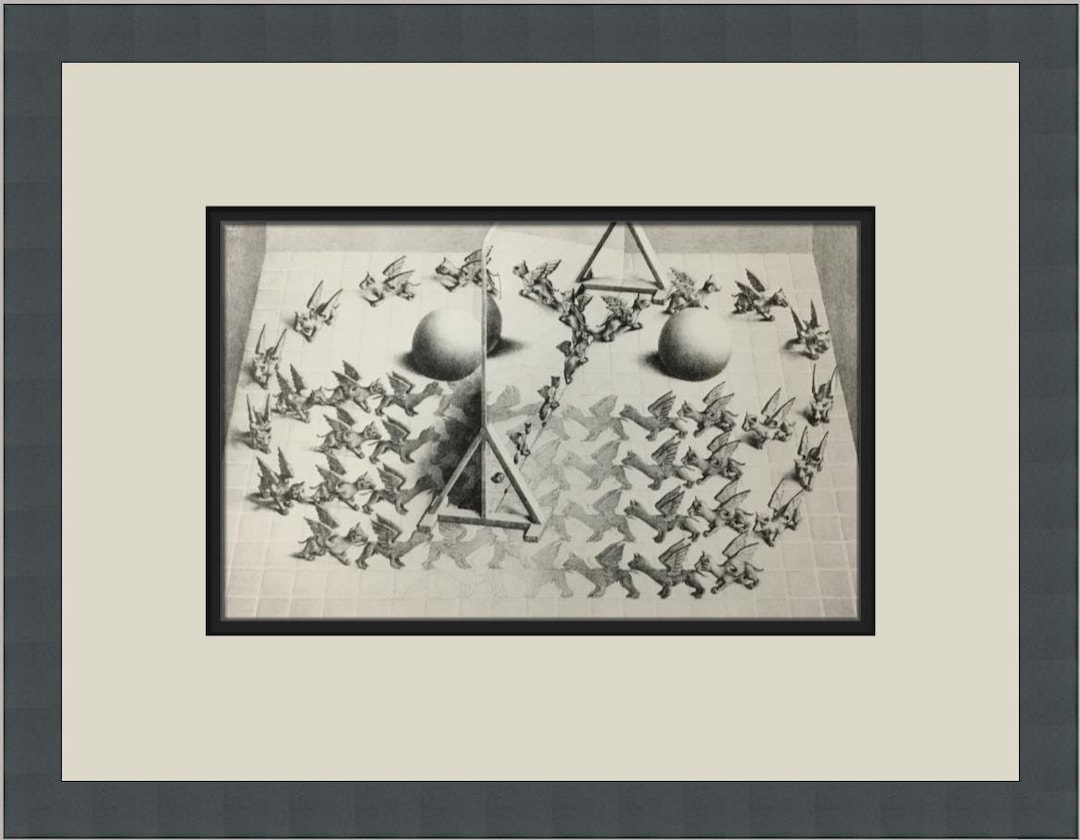 MC Escher M.C. Escher Magic Mirror Custom Framed Print - Etsy