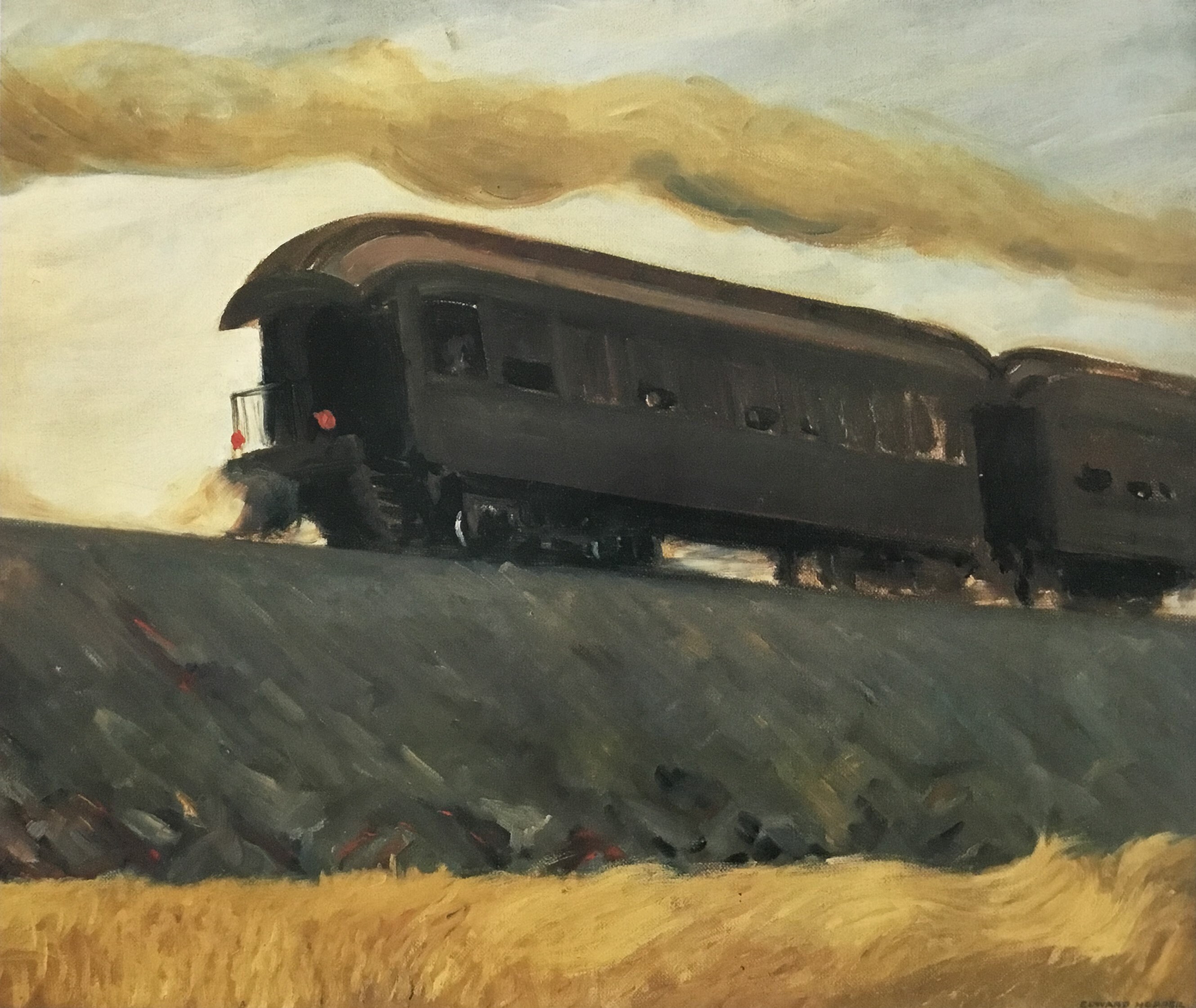 Edward Hopper Railroad Train Custom Framed Print - Etsy