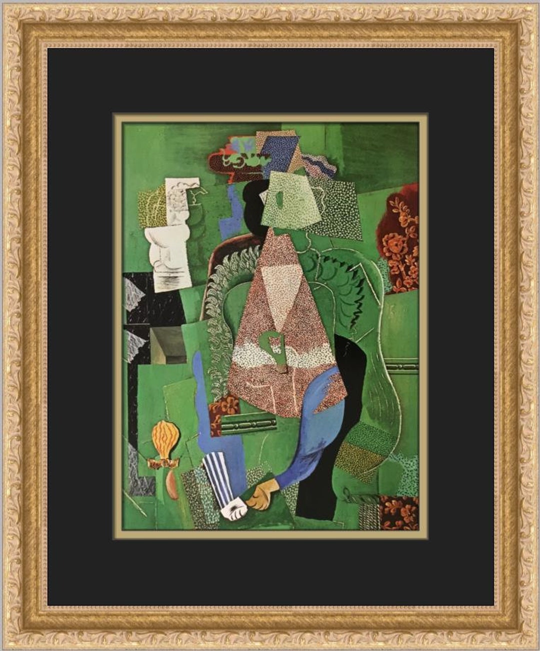 Pablo Picasso Young Girl in Front of a Fireplace Custom Framed Print - Etsy