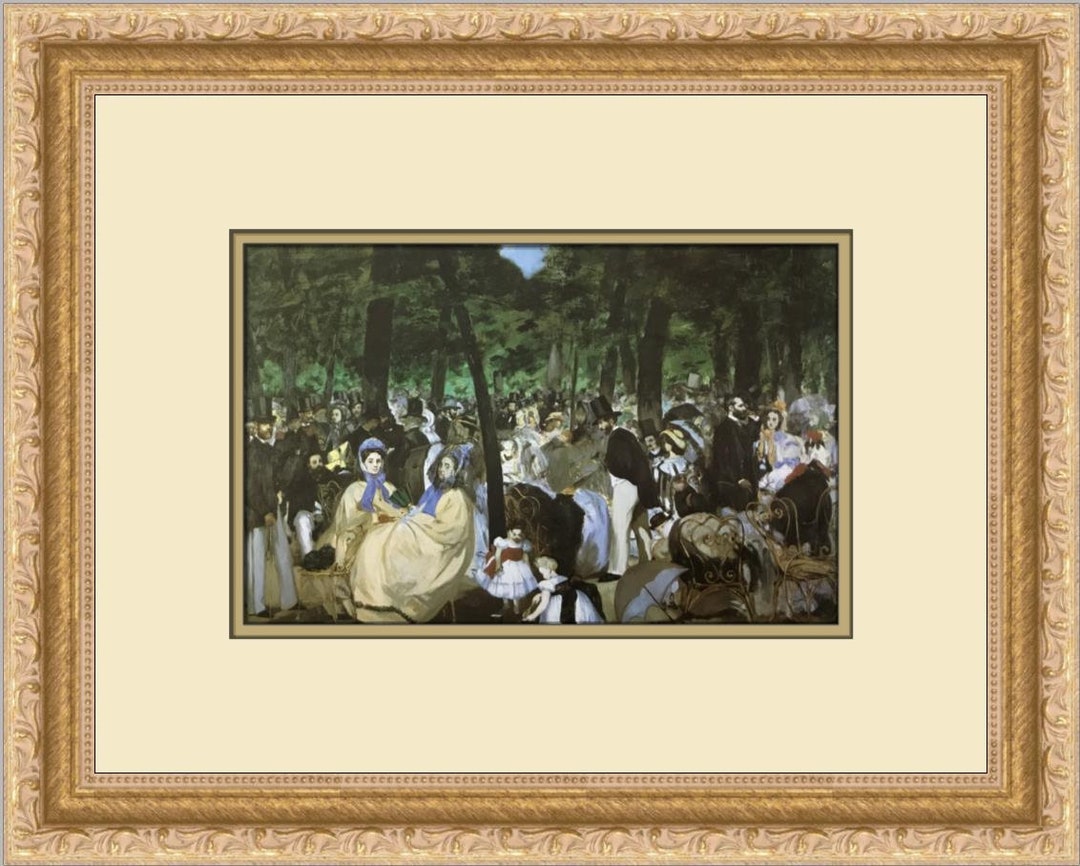 Edouard Manet Concert in the Tuileries Custom Framed Print - Etsy
