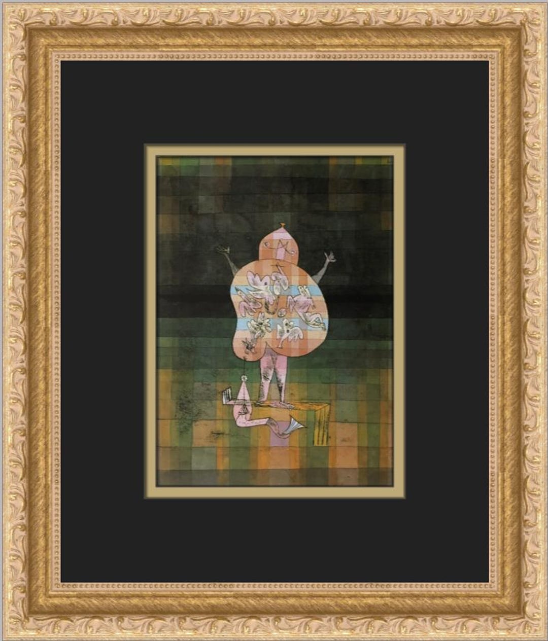 Paul Klee Ventriliquist and Frier in the Moon Custom Framed Print - Etsy