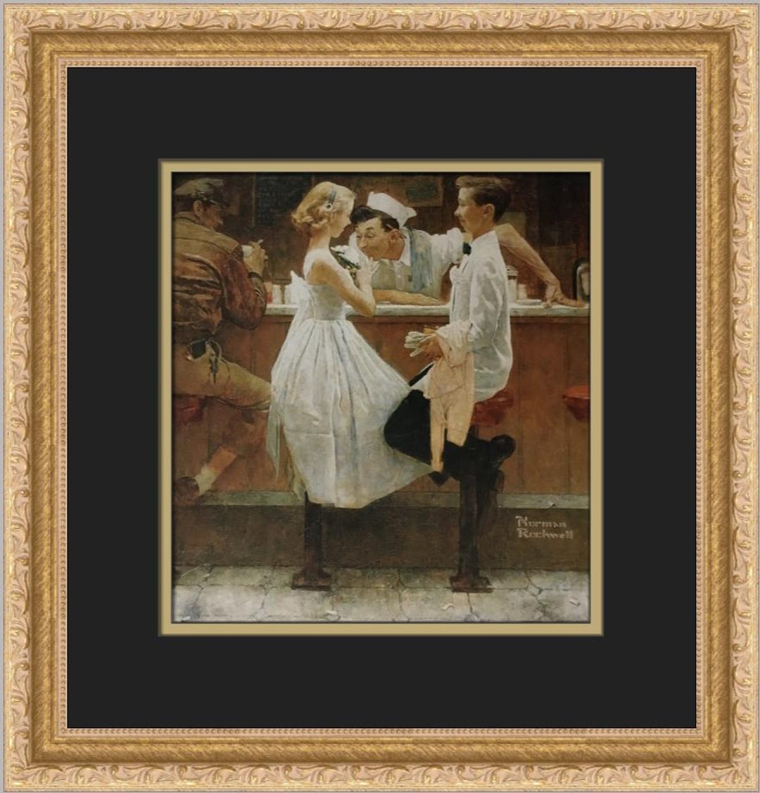 Norman Rockwell After the Prom Custom Framed Print - Etsy