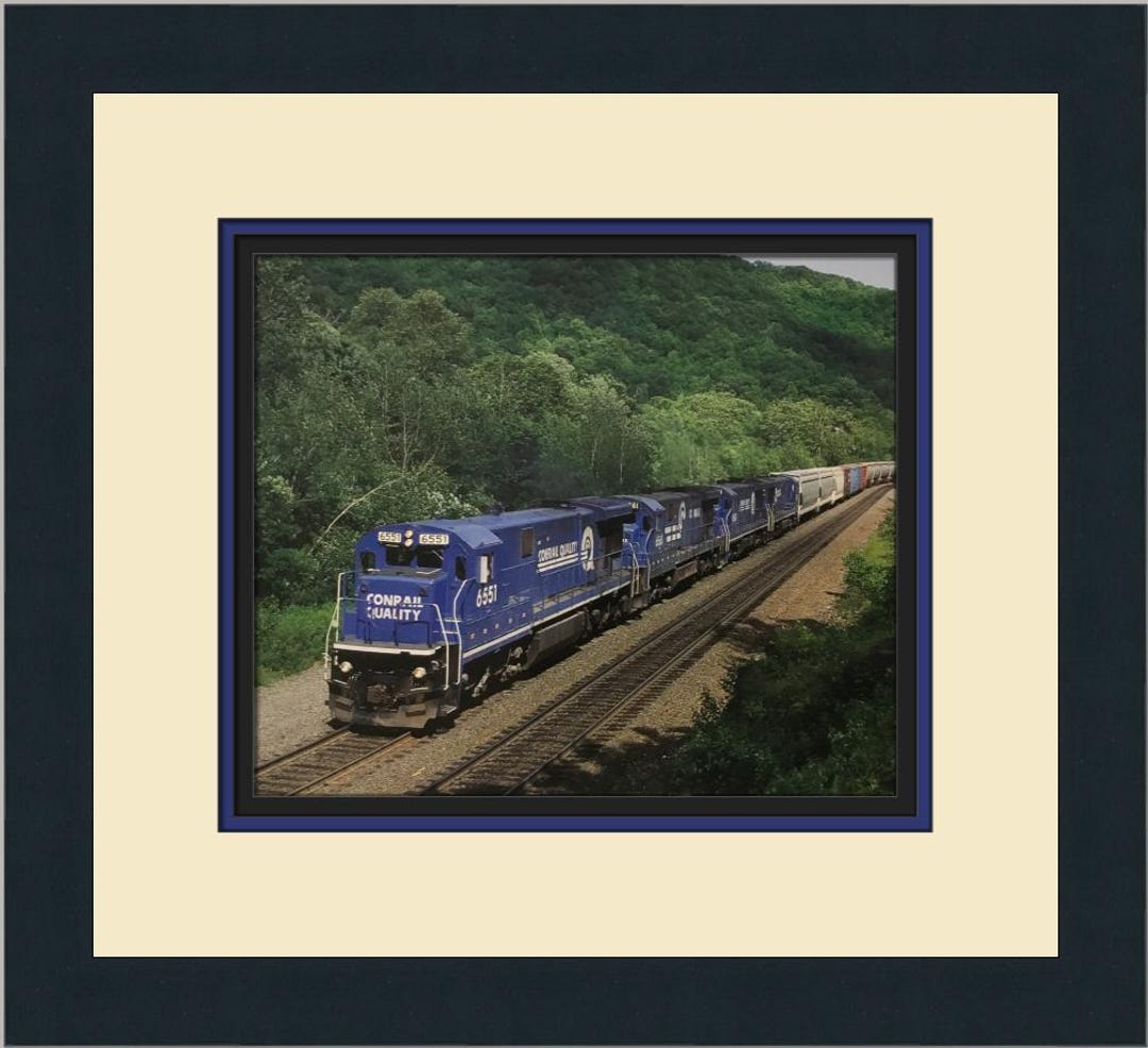Conrail Quality 6551 Railroad Custom Framed Print - Etsy