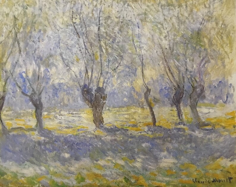 Claude Monet Willows at Giverny Custom Framed Print - Etsy