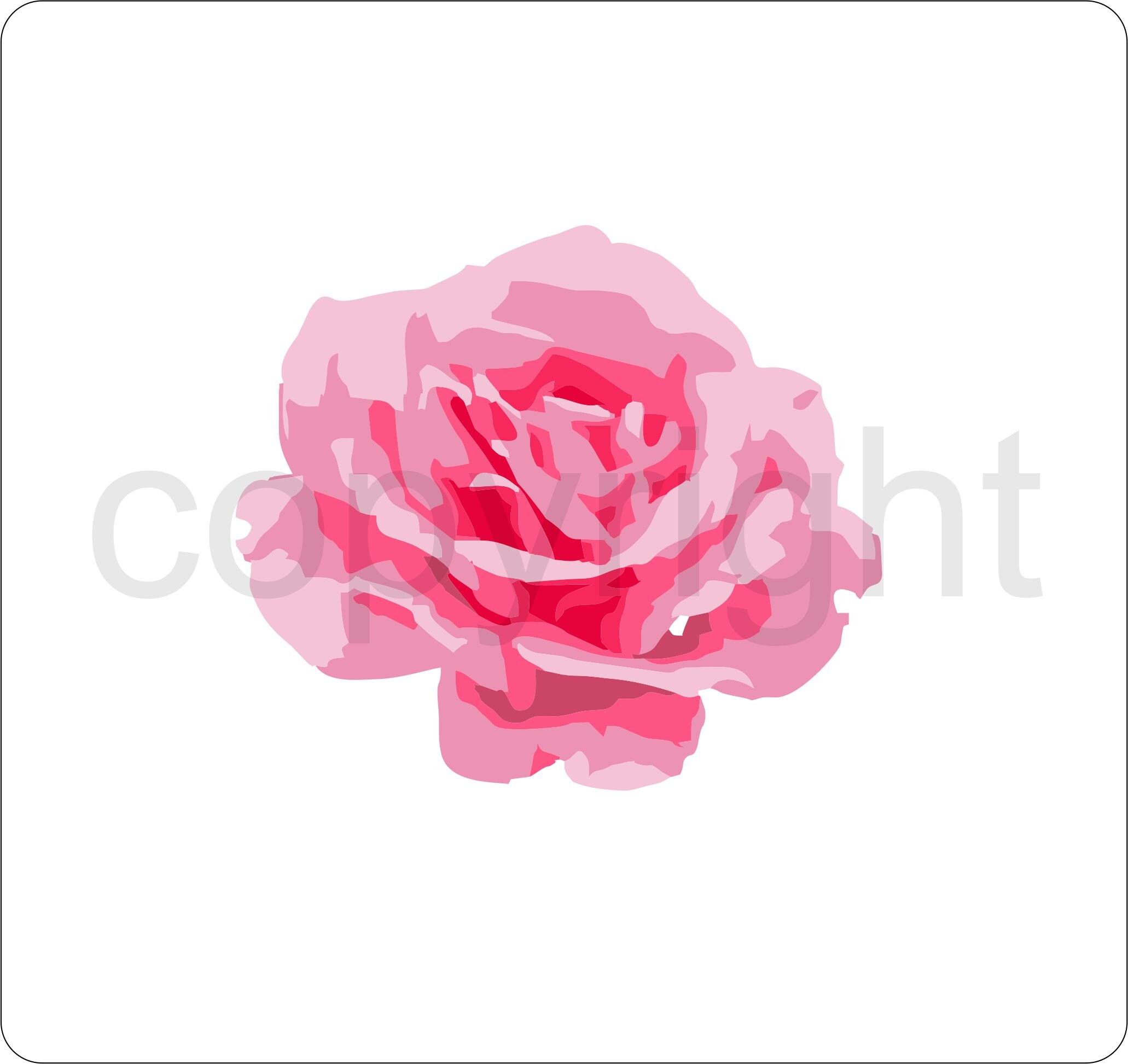 Pink Rose Printable Cutable Digital File Svg Png Pdf Jpg - Etsy