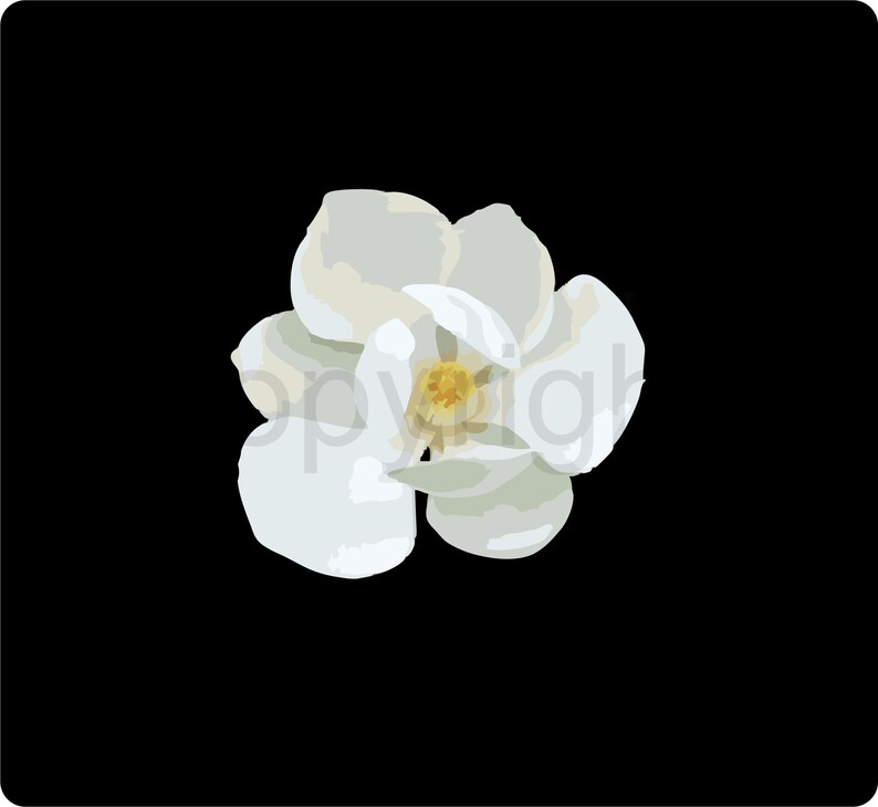 Magnolia Flower Printable Cutable Svg Png Jpg Pdf - Etsy