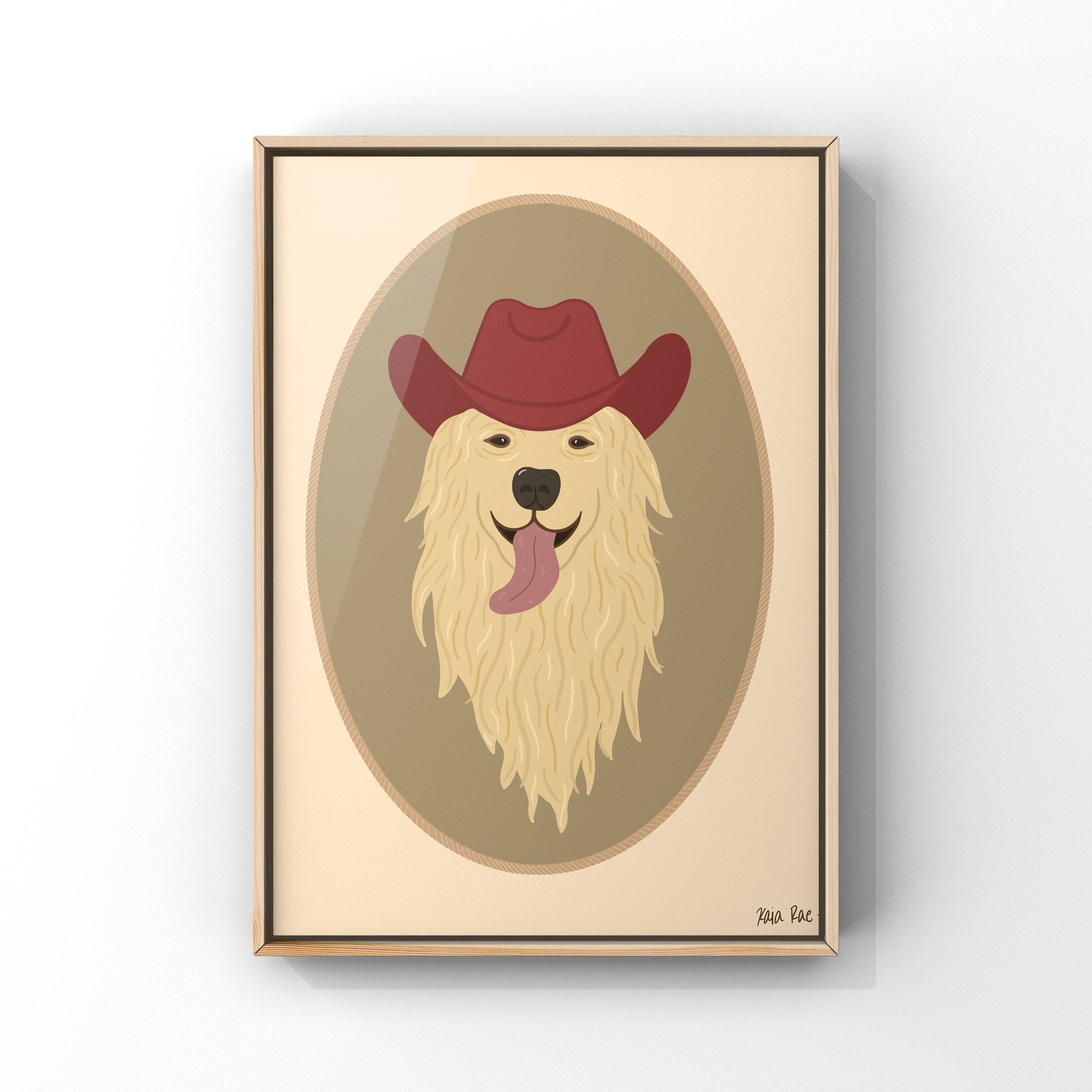 Cowboy Dog Drawing