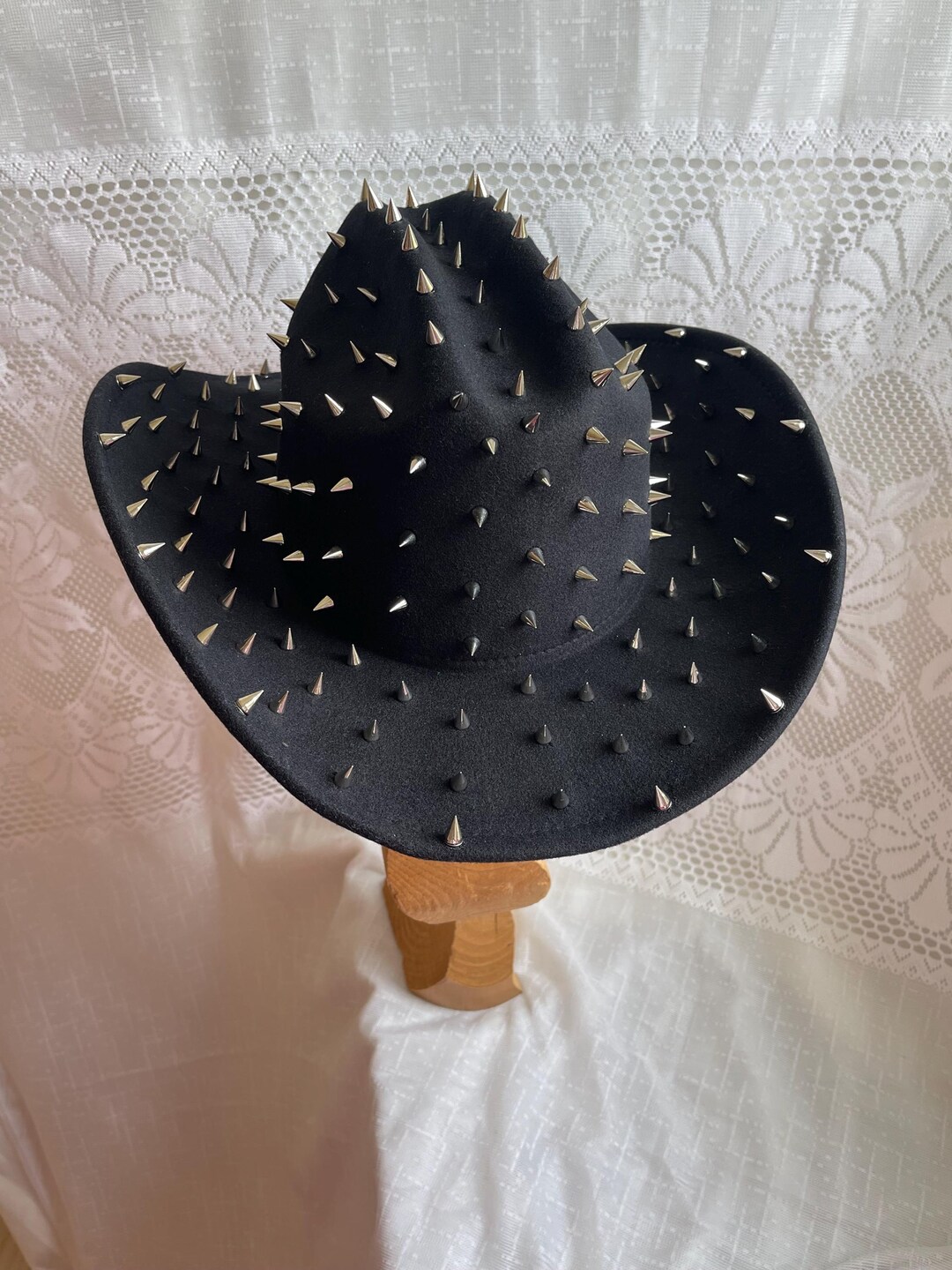 Spike Studded Cowboy Hat | Cowgirl Hat | Western Hat | Funky Hat ...