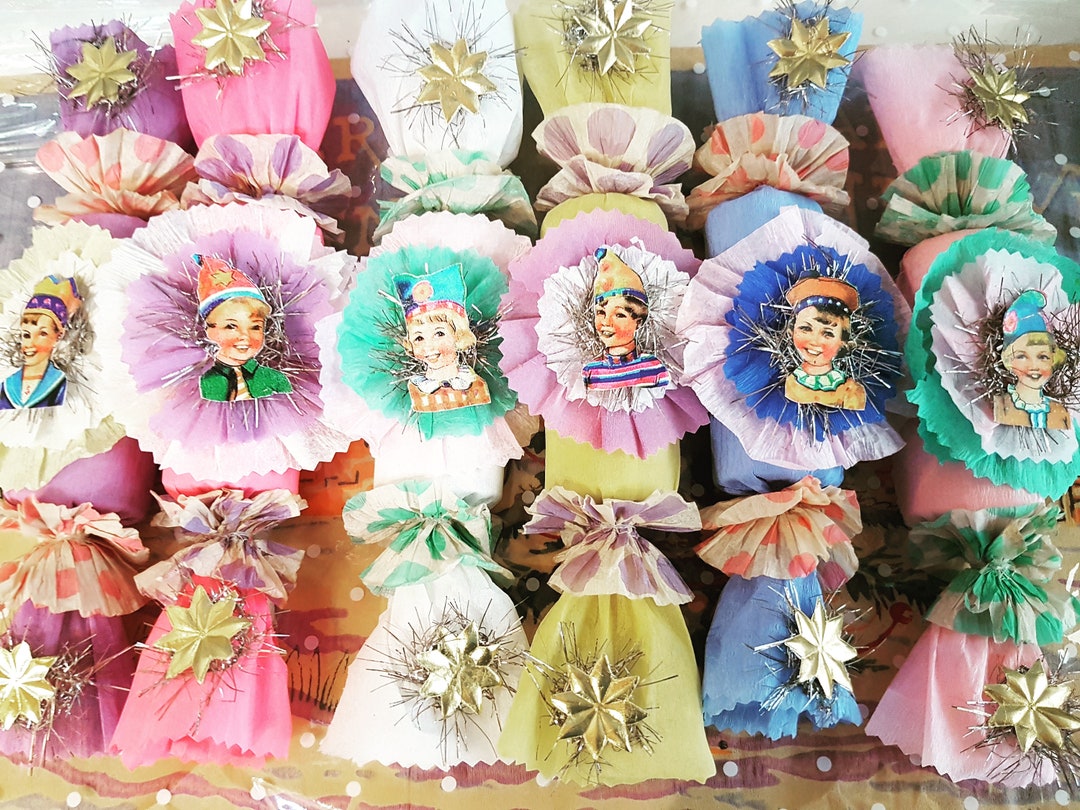 Vintage Retro Christmas Crackers - Etsy UK