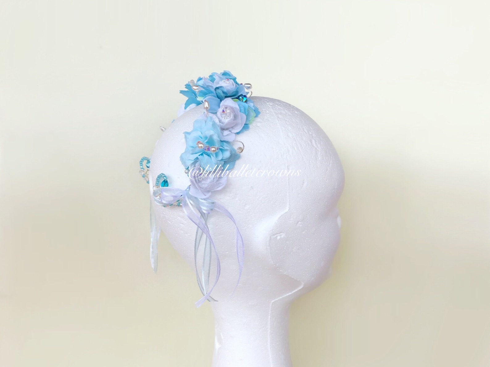 Ballet Headpiece Handmade Flowers for Ballerinasbuns Light - Etsy