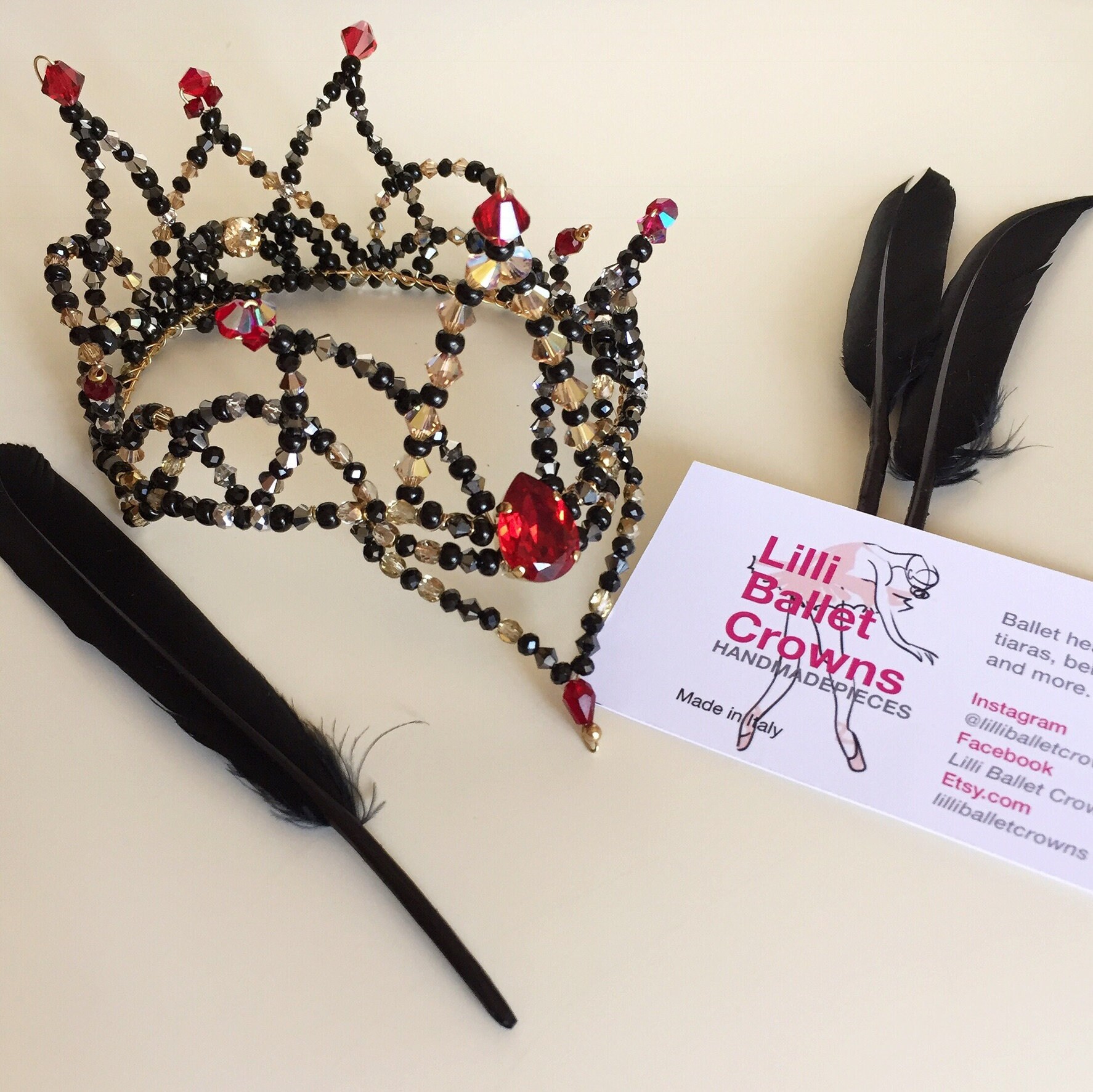 Odile tiara Black Swan Tiara Ballet tiara ballet headpiece | Etsy