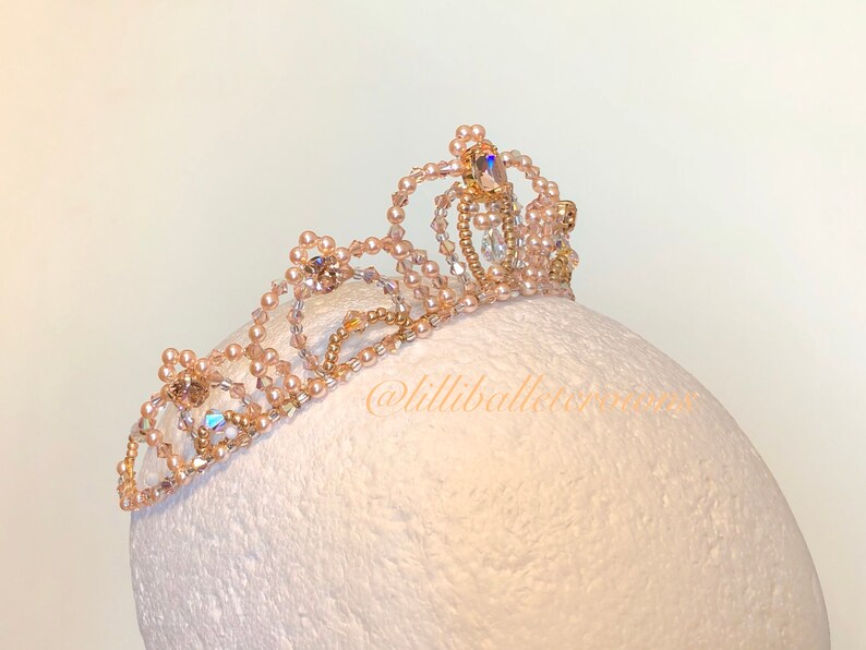 BALLET DIADEM PEACH Professional Ballet Tiara fairy Tiara - Etsy