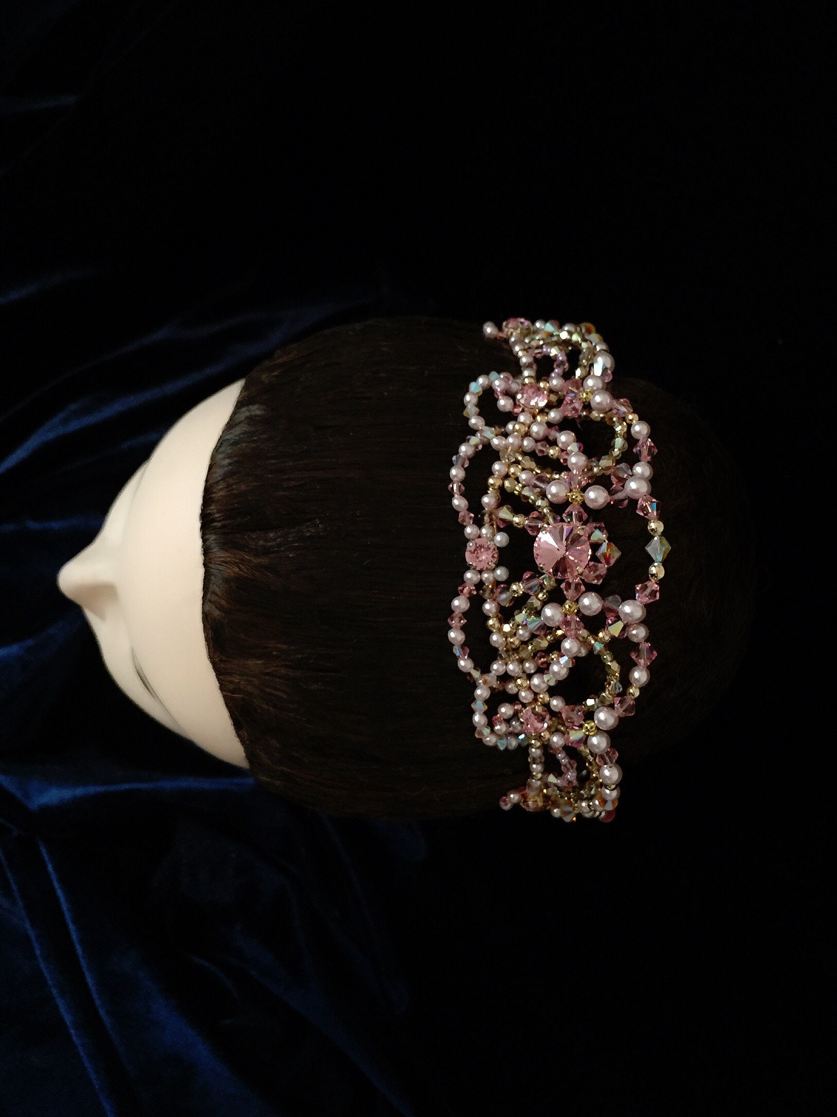 Tiara de ballet Tocado de ballet profesional tiara rosa - Etsy España
