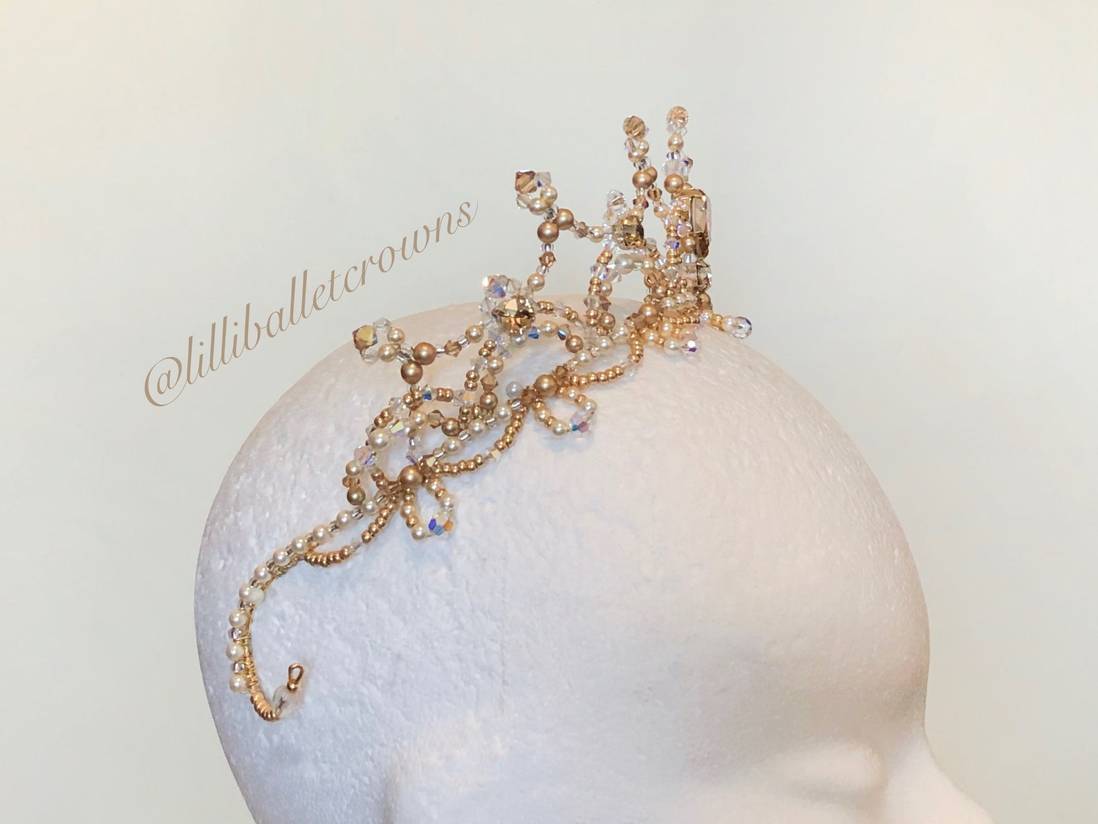 Paquita Tiara Fairy Tiara Ballet Headpiece Gold Crystal | Etsy